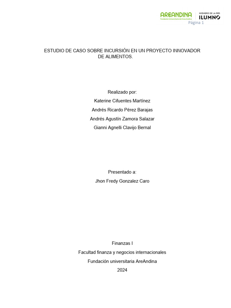 Eje 2 Estudio de Caso Finanzas | PDF | Bancos | Interés