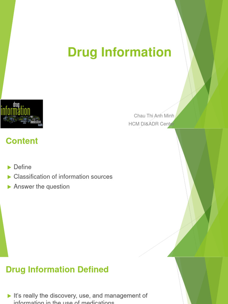 1.Drug Information | PDF | Evidence Based Medicine | Health Care