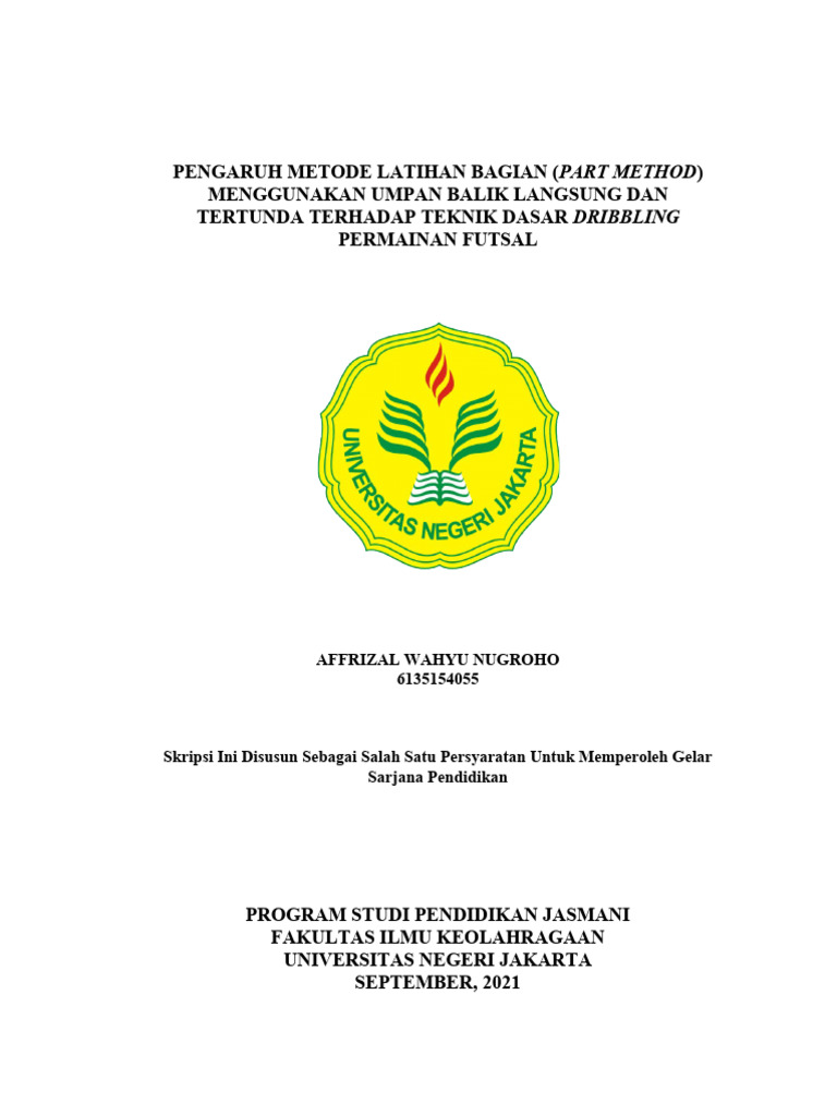 Skripsi Affrizal Fix-Dikonversi | PDF | Karier & Perkembangan
