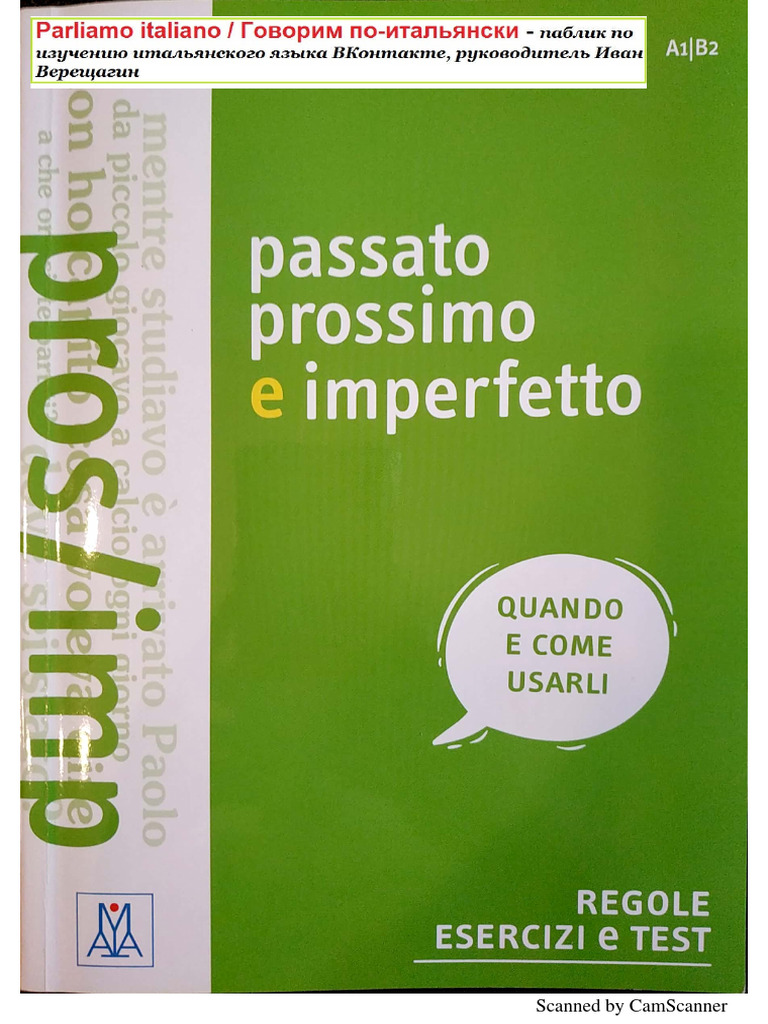 Passato Prossimo e Imperfetto | PDF