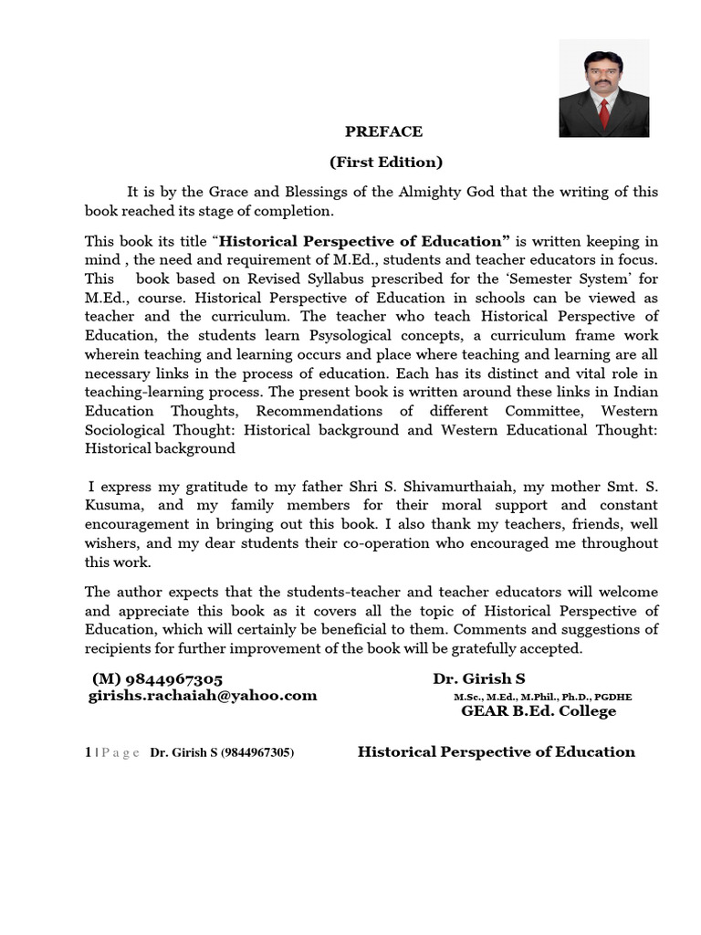 HCC-01 Historical Perspective of Education | PDF | Vedas