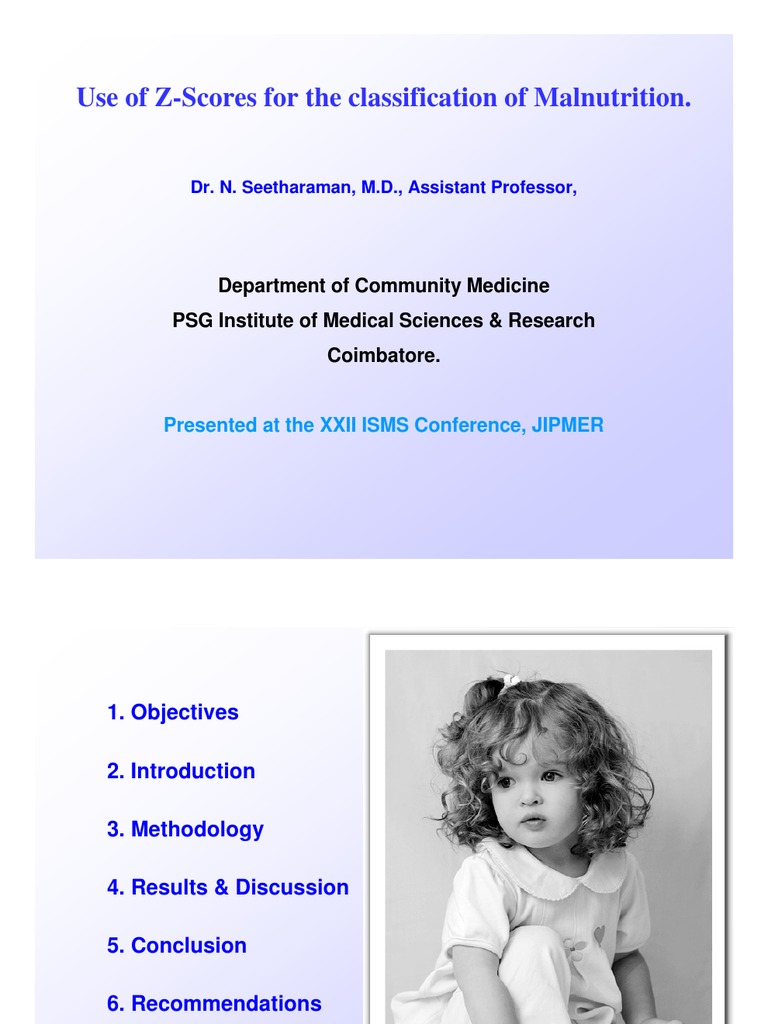 Use Of Z Scores For The Classification Of Malnutrition Download Free