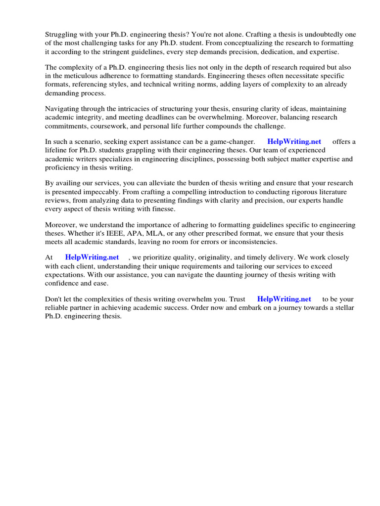 PHD Engineering Thesis Format | Download Free PDF | Thesis | Image ...