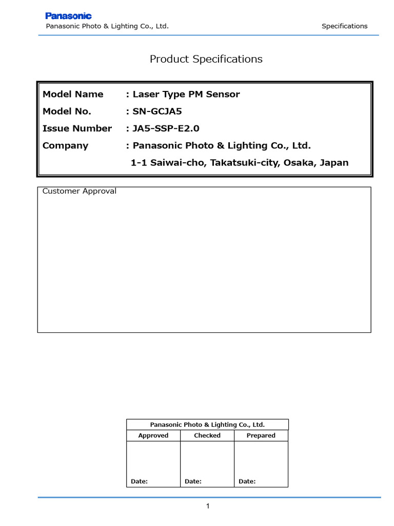 Ja5 SSP E20 - Panasonicpm10 | PDF | Light | Lighting