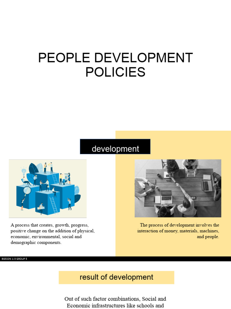People Development Policies | PDF | Human Resources | Economic Growth