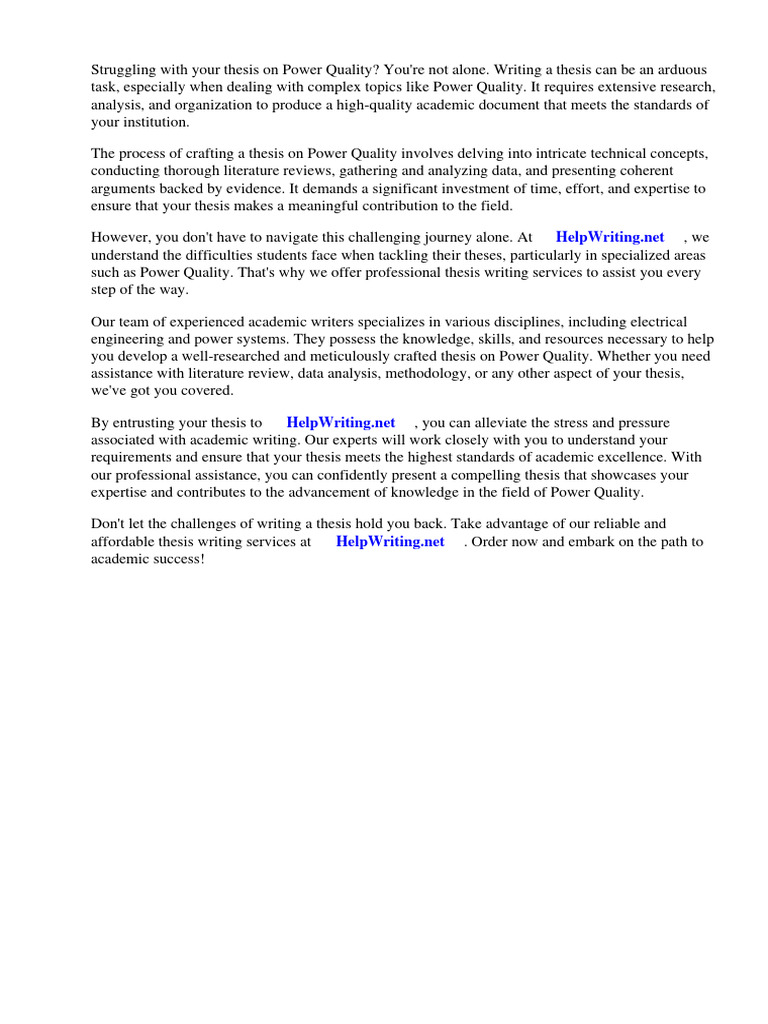 Thesis Power Quality | Download Free PDF | Thesis | Microsoft Power Point