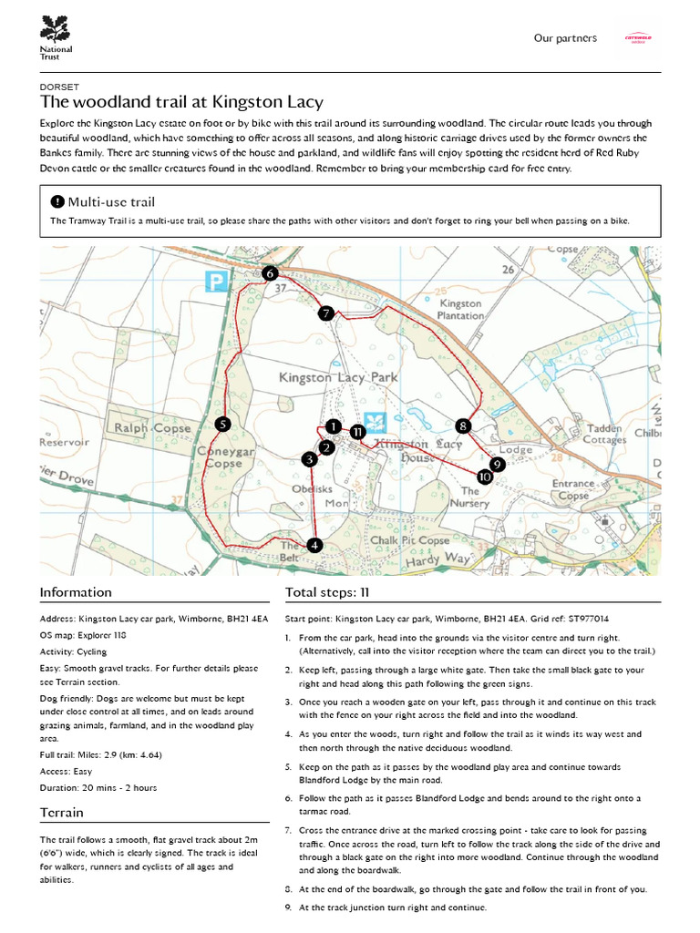 Kingston Lacy Woodland Trail Guide | PDF | Trail | Transport Infrastructure
