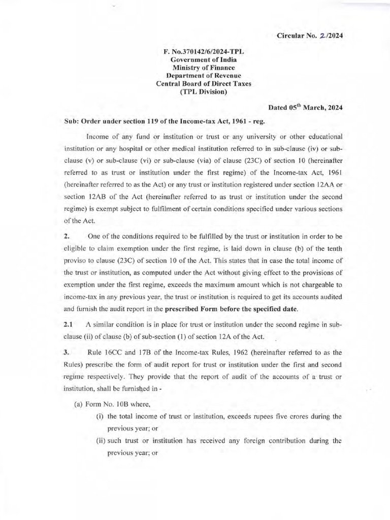 Circular No 2 2024 | PDF