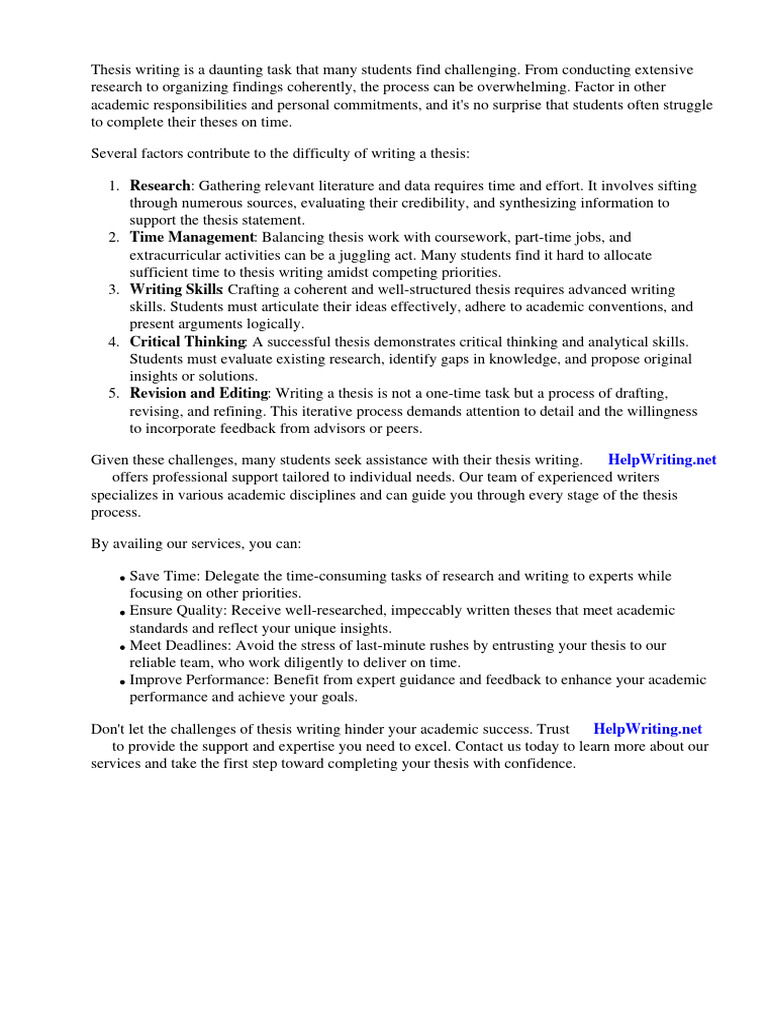 Thesis Factors Affecting Academic Performance Students | PDF ...