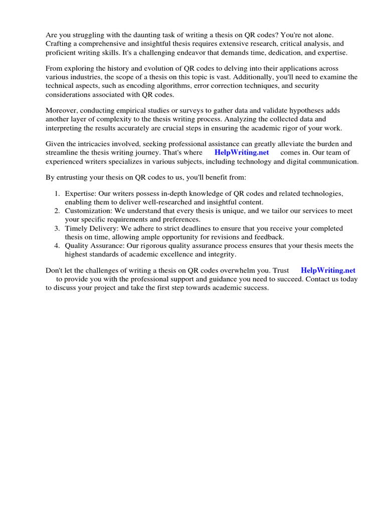 Thesis On QR Codes | Download Free PDF | Qr Code | Barcode