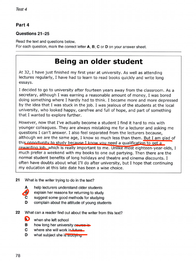 Cambridge Preliminary English Test 6 - Book (Dragged) | PDF