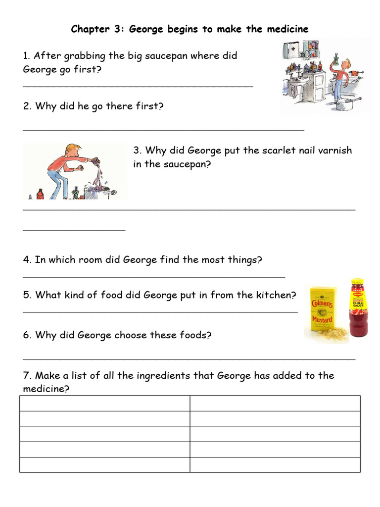 George's Marvellous Medicine: Chapter 3 | PDF