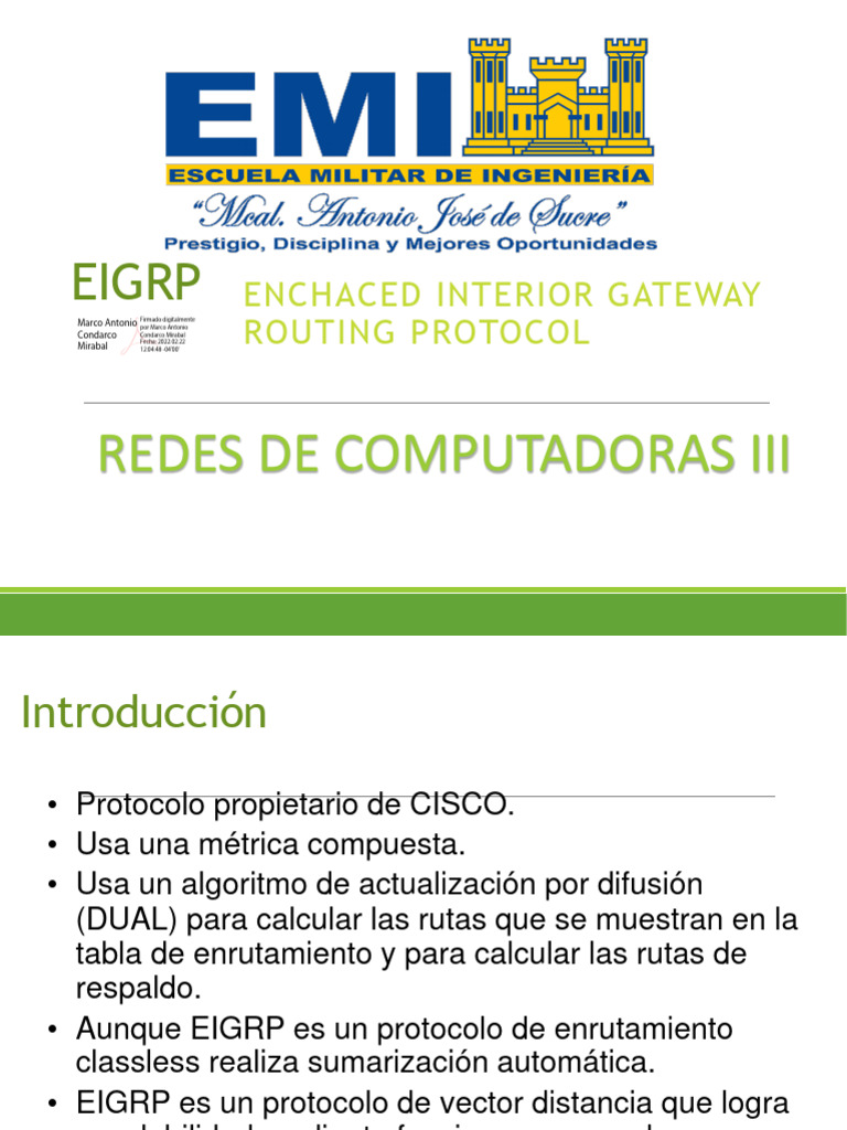 EIGRP | PDF | Red de área amplia | Estándares de internet