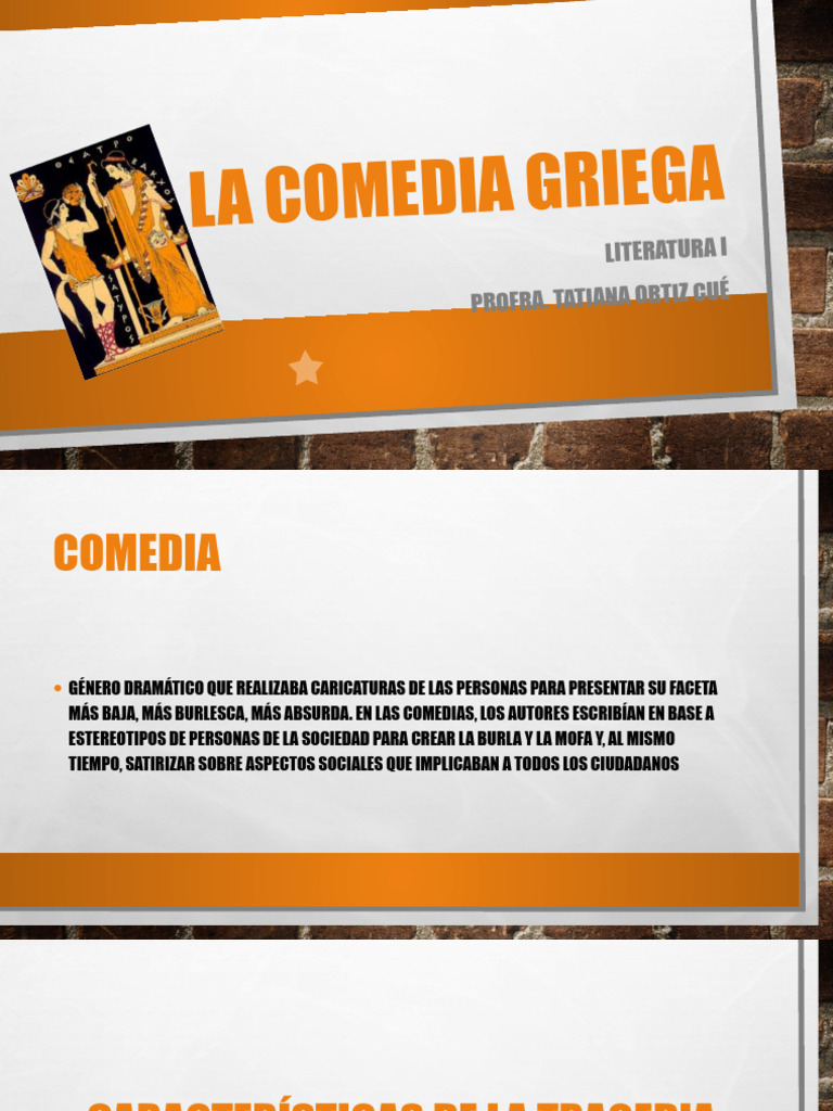 Características de la Comedia Griega | PDF | Ciencias sociales | Clásicos