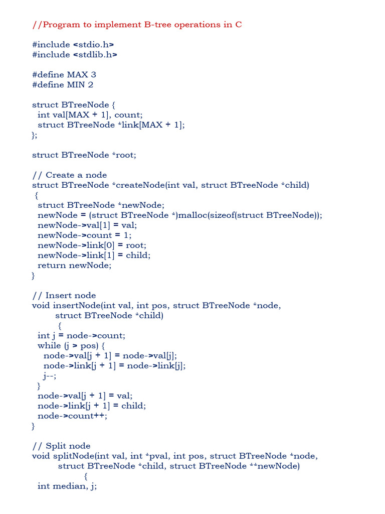 Lab 2 - B Tree | PDF | Algorithms And Data Structures | Computer Data