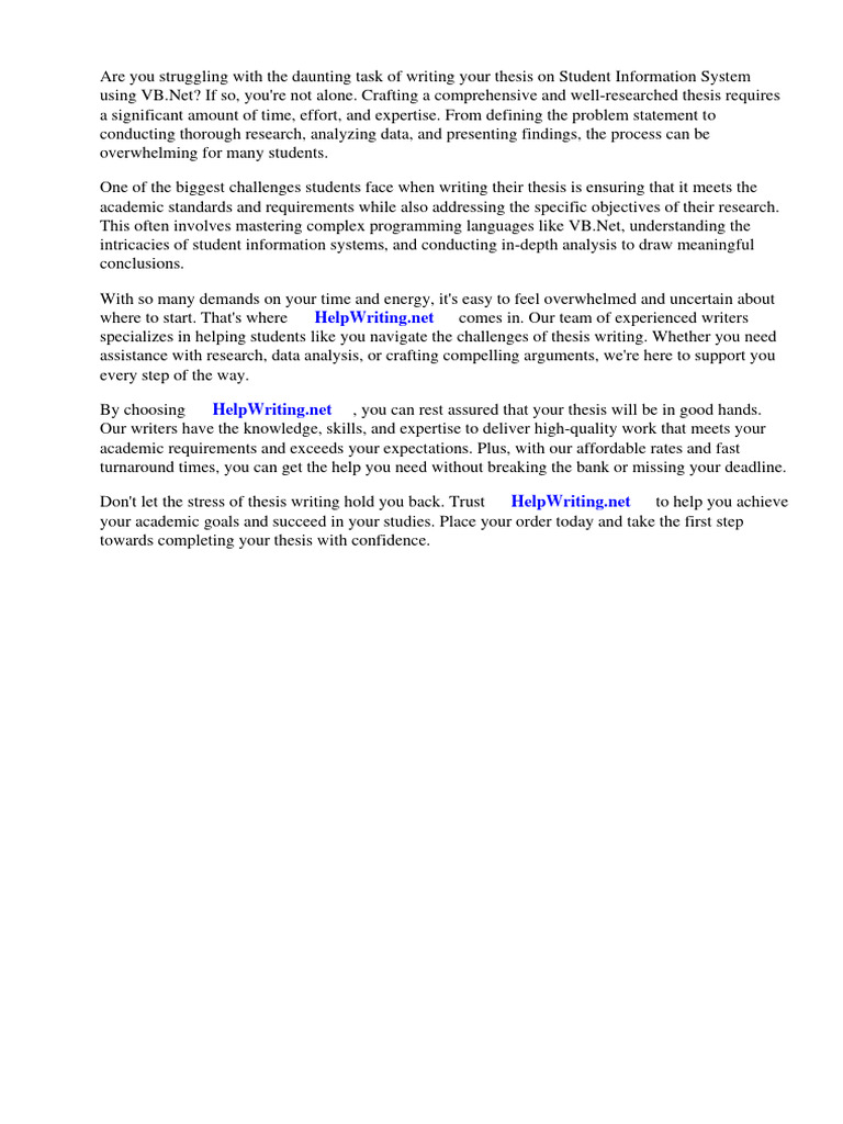 Student Information System Thesis | PDF | Computers
