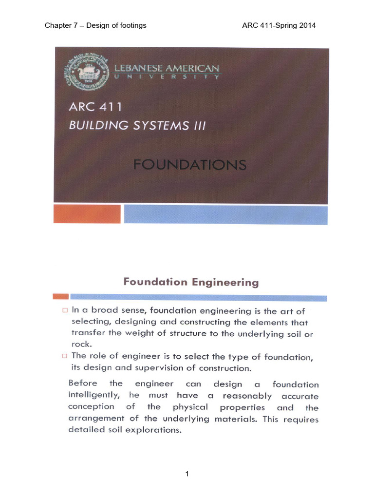 Chap 7 - Footing Design | PDF