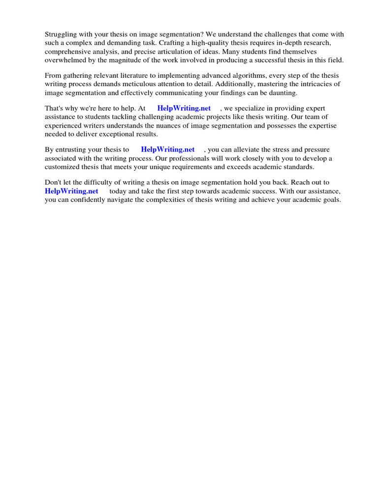 Thesis On Image Segmentation | Download Free PDF | Image Segmentation | Cluster Analysis