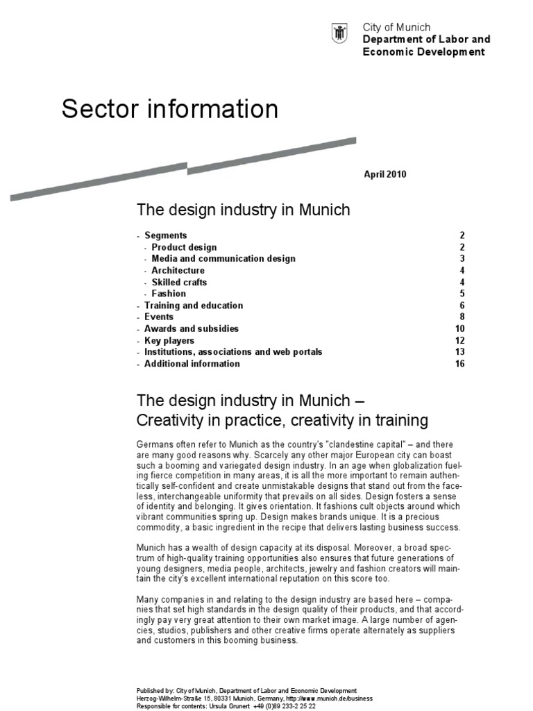 Munich Design Service Providers Guide | PDF | Munich | Design