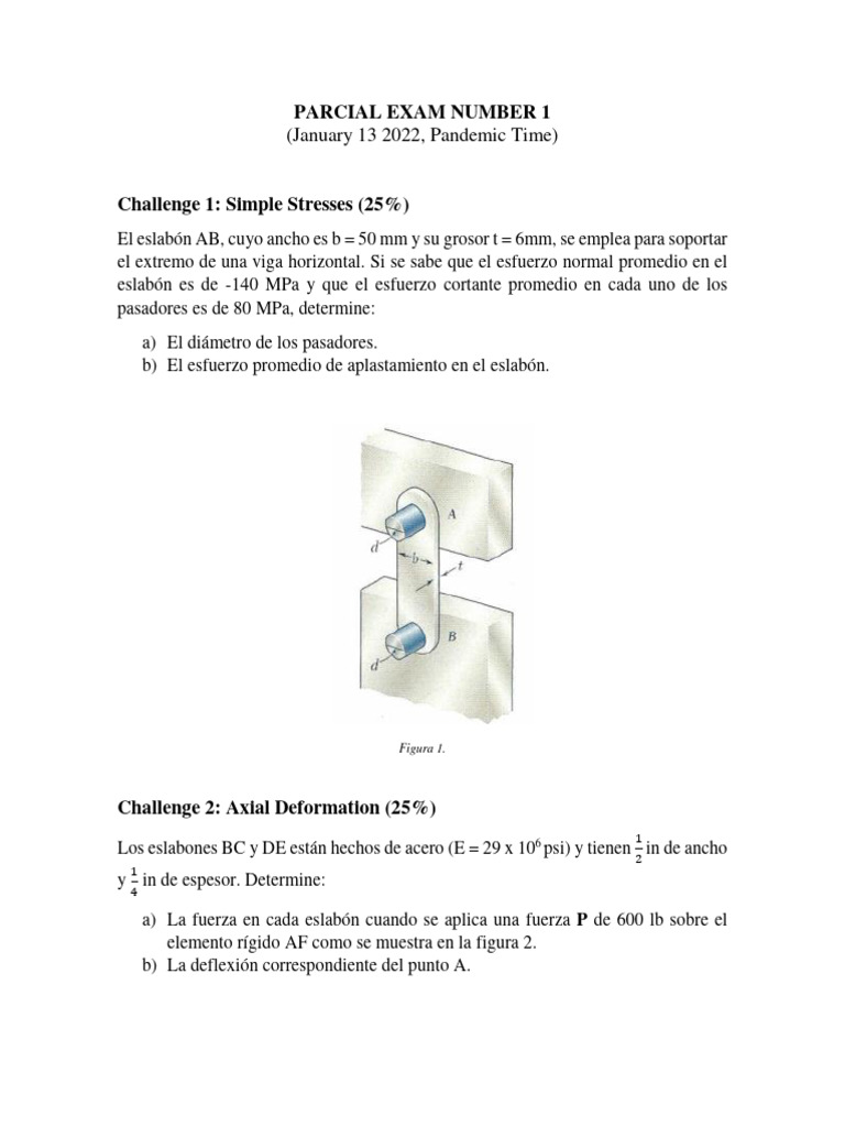 Parcial Exam Number 1: (January 13 2022, Pandemic Time) | PDF | Ciencia y matemáticas