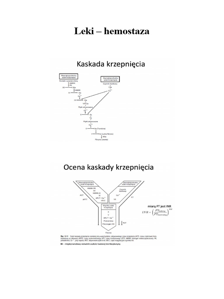 Leki - Hemostaza | PDF