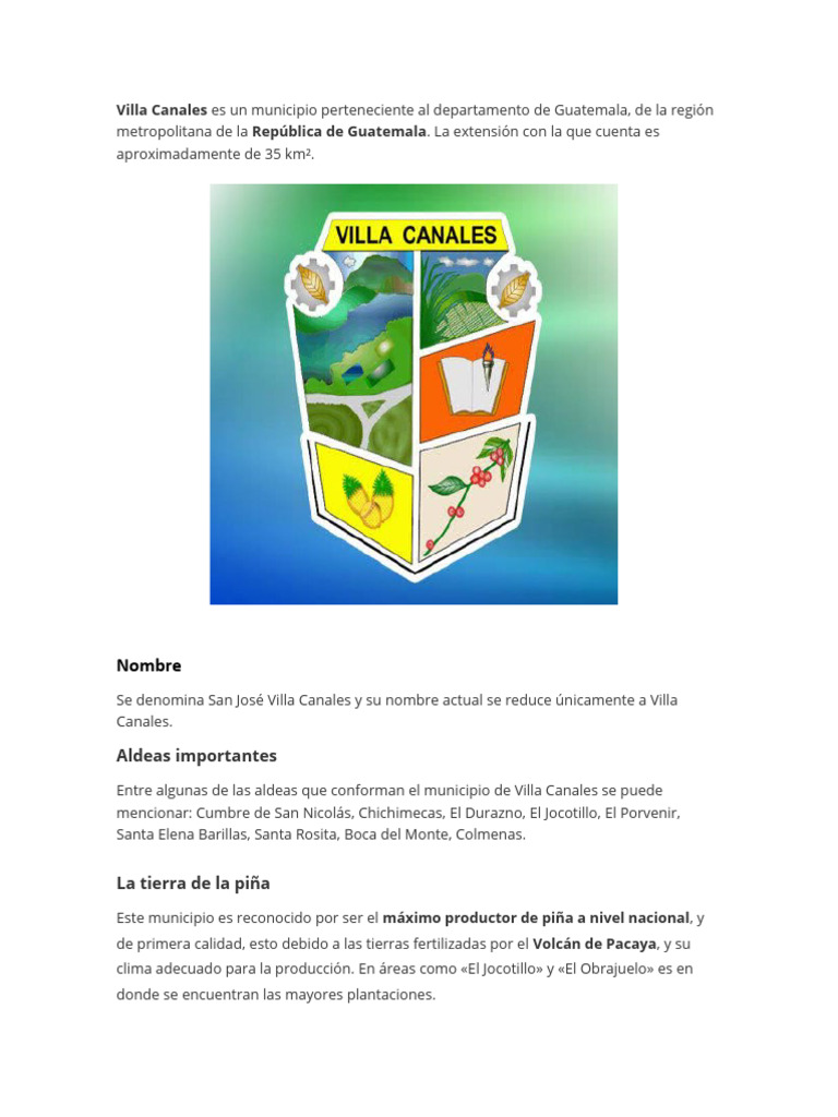 Villa Canales Historia | PDF