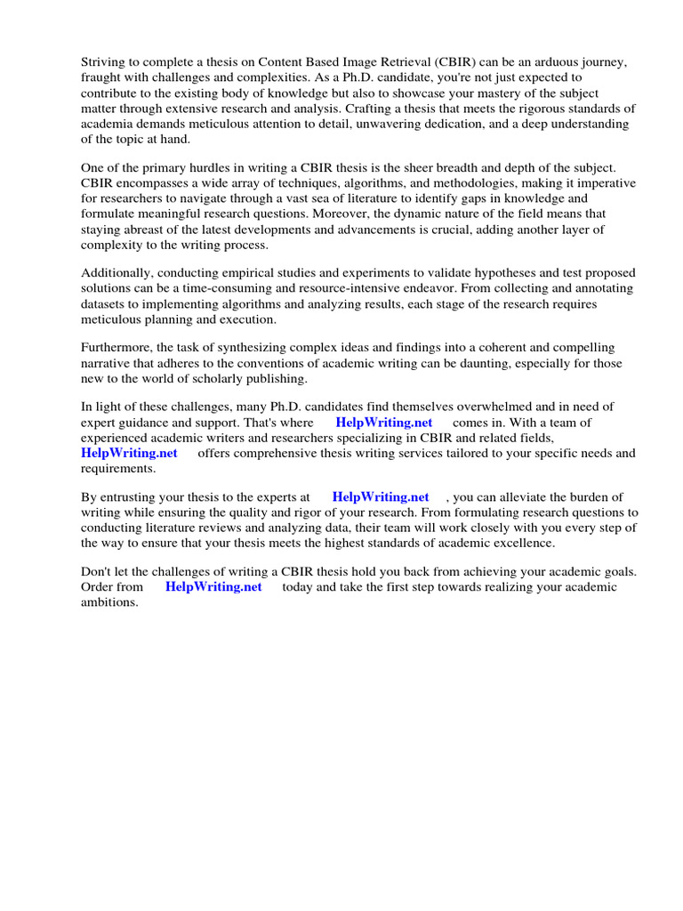 Content Based Image Retrieval PHD Thesis | PDF | Information Retrieval | Artificial Intelligence