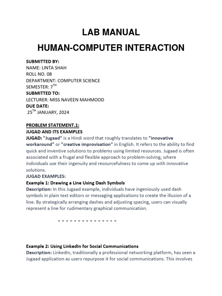 Hci (New) | PDF | User Interface | Usability