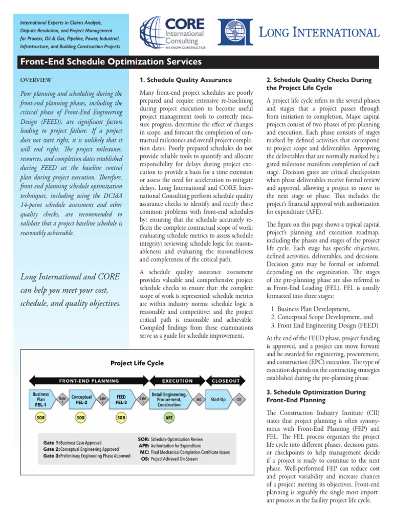 Schedule Optimization Brochure | PDF