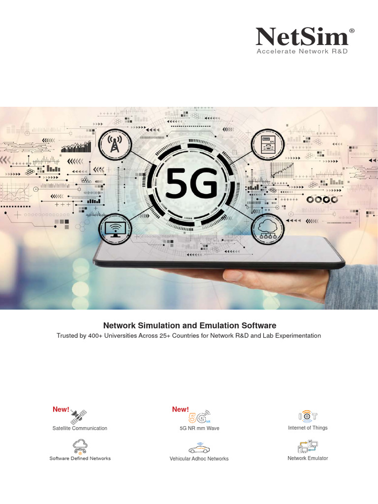 NetSim v12.1 Education Brochure | PDF | Computer Network | Wireless Ad Hoc Network