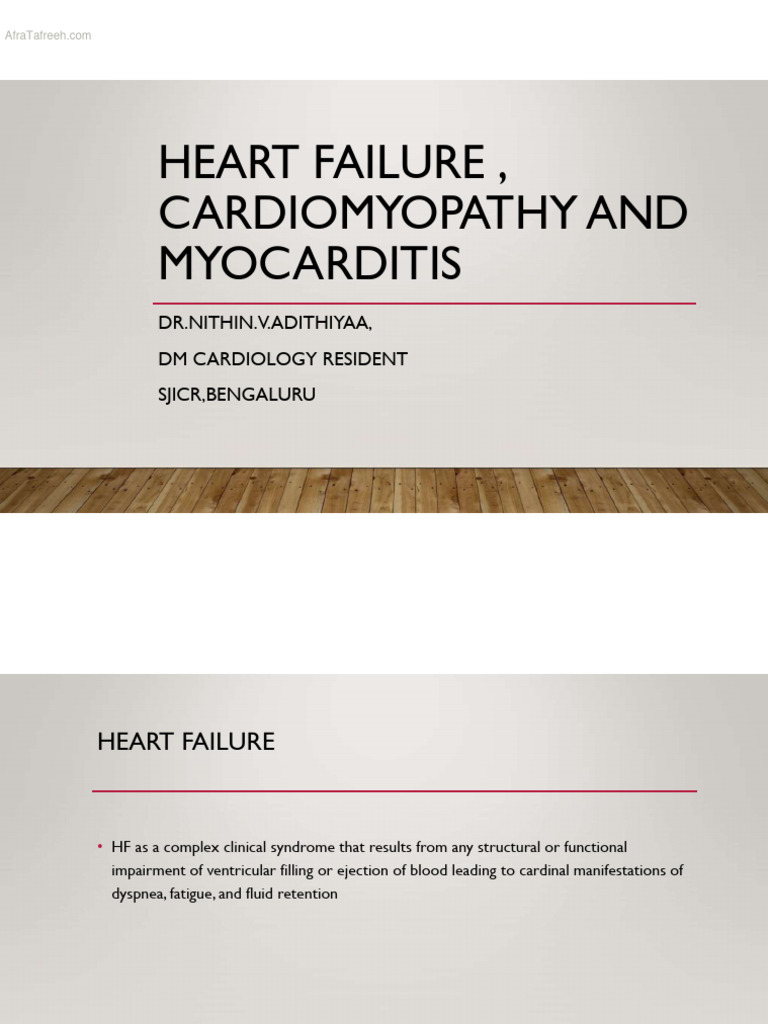 2-Heart Failure and Myocarditis Atf | PDF | Heart Failure | Medical ...