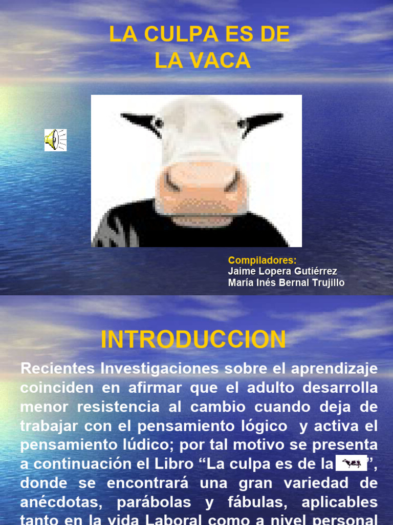 La Culpa Es de La Vaca | PDF | Empoderamiento