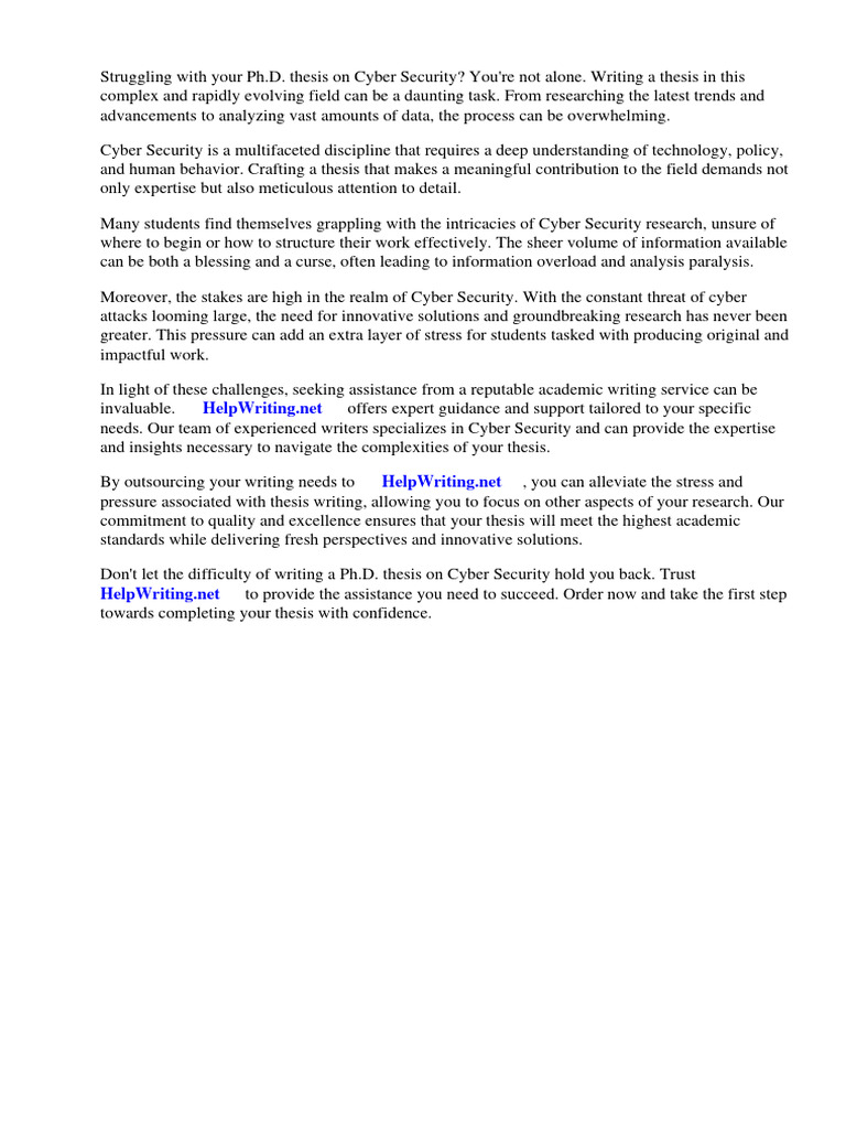 Phd Thesis Cyber Security Pdf