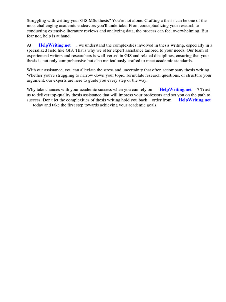 Gis Msc Thesis Topics | PDF | Geographic Information System | Spatial Analysis