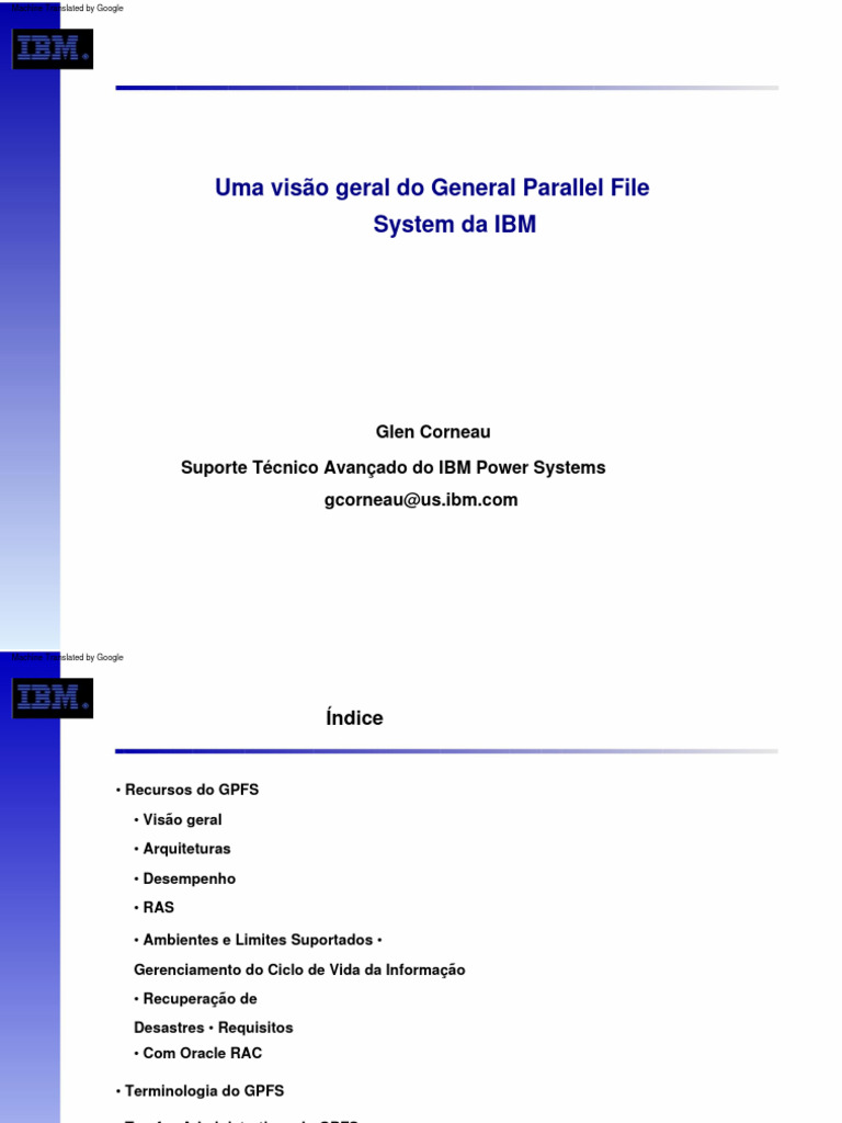 CORNEAU IBMs General Parallel File System An Ove VER TRADUZIDO | PDF