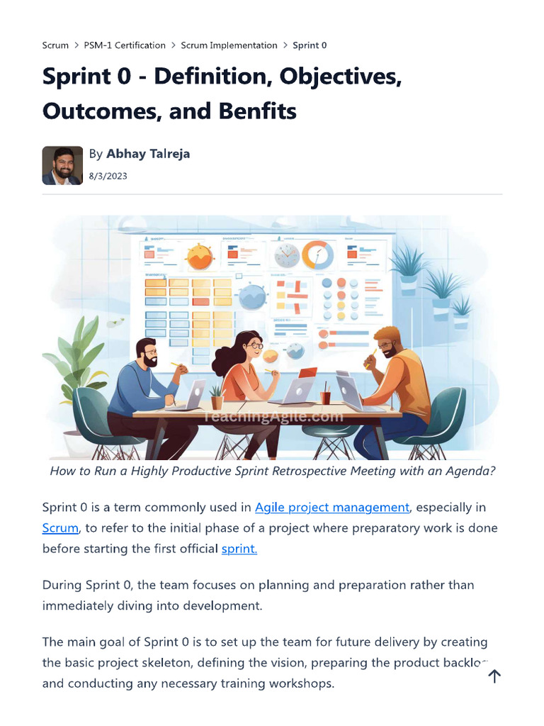What Is Sprint 0 | PDF