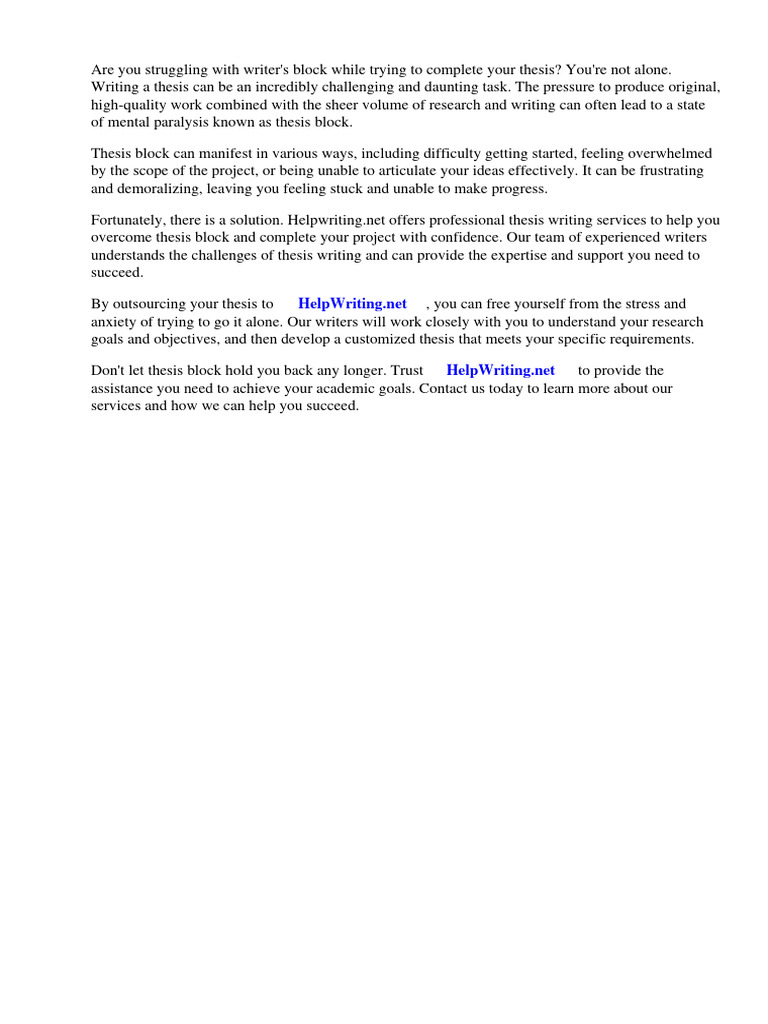 Thesis Block | Download Free PDF | Thesis | Social Media