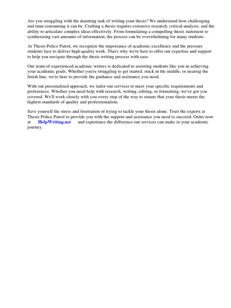 Thesis Police Patrol | PDF | Police | Crimes