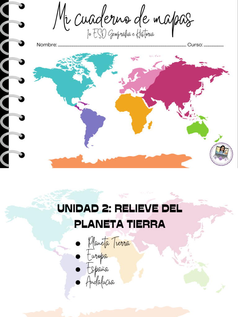 Cuaderno de Mapas 1º Eso | PDF | Terreno | Clima