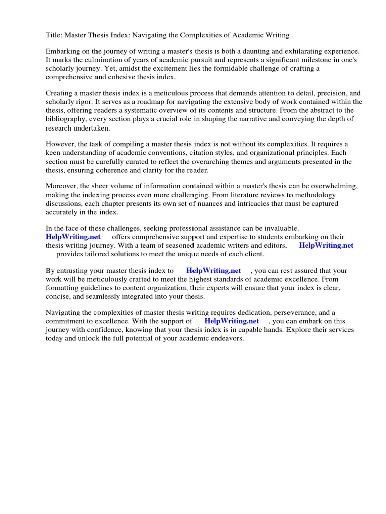 Master Thesis Index | PDF | Thesis | Automation