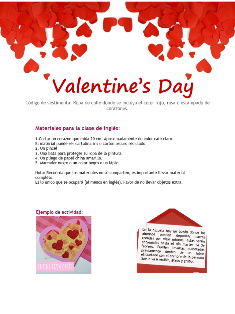Actividades y Materiales para San Valentín | PDF