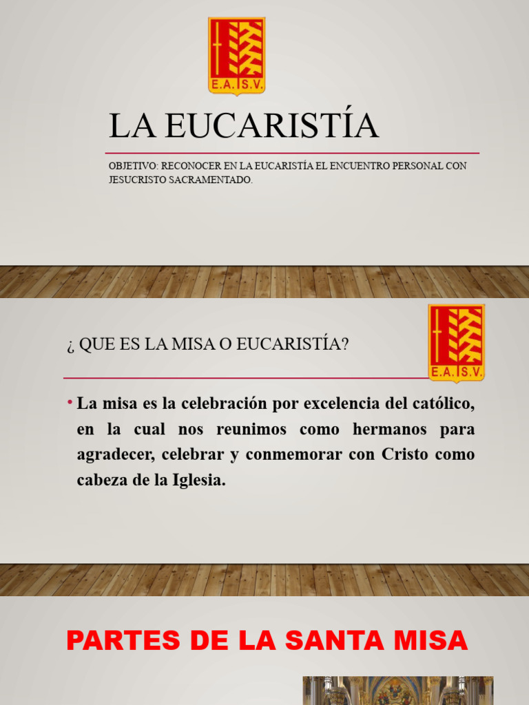 Partes de la Misa: Guía Completa | PDF | Misa (liturgia) | eucaristía