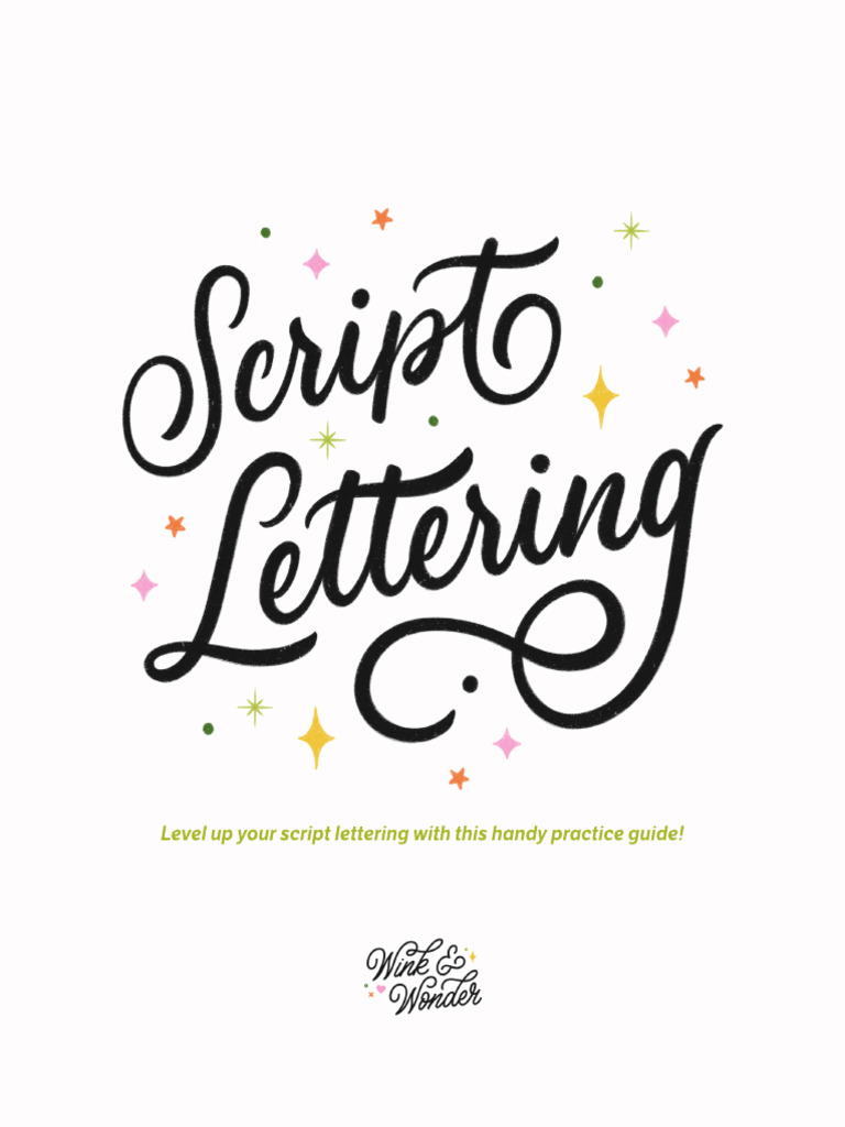 W&W Script Lettering Guide | PDF