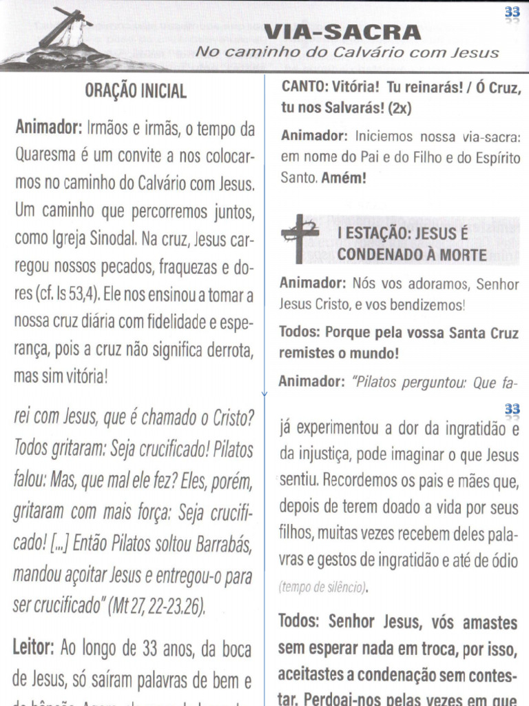 Livro de Via Sacra - Igreja Católica 2024 | PDF