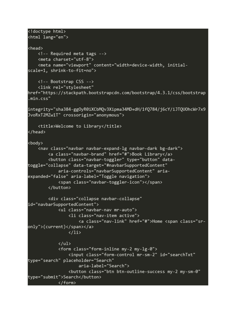 Doctype HTML | PDF | Software Development | Computer Programming
