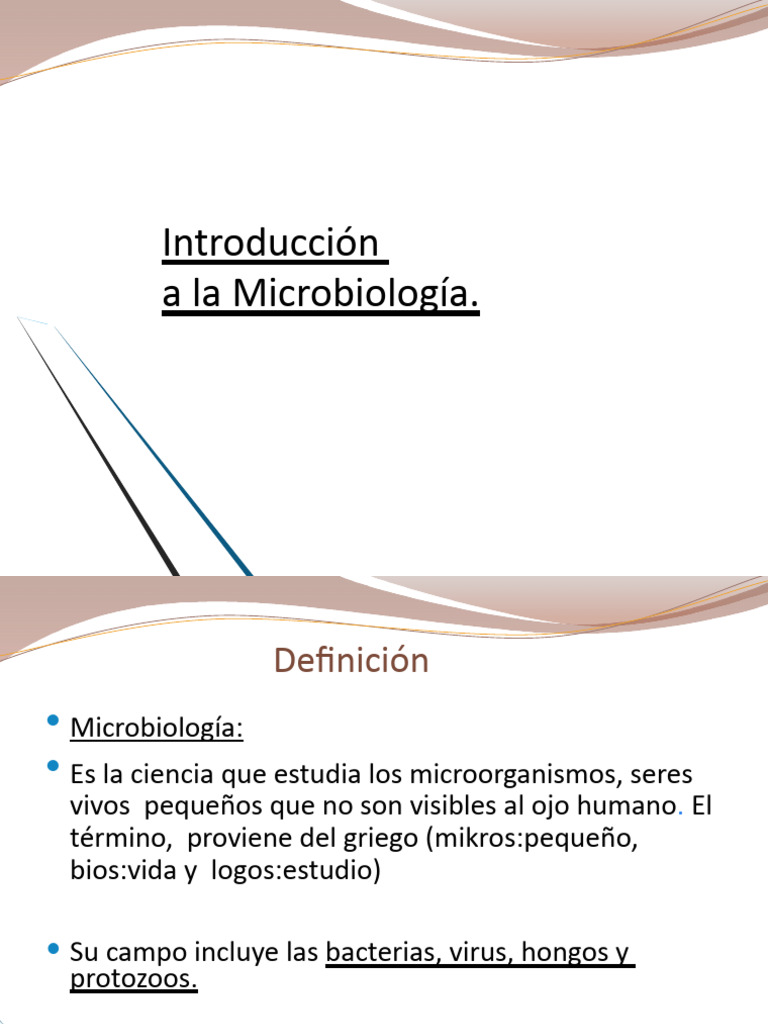 Clase 1 Introduccion Microbiologia | PDF | Microbiología | Microorganismo