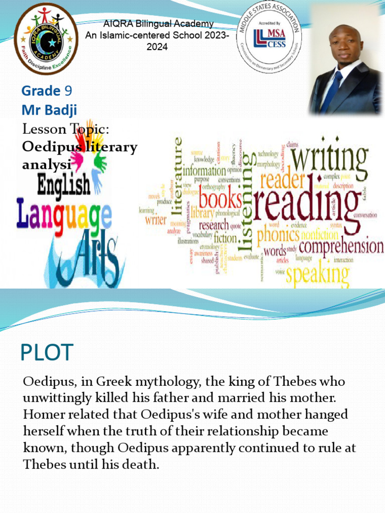 Oedipus Rex: Literary Analysis Guide | PDF | Sophocles | Theban Mythology