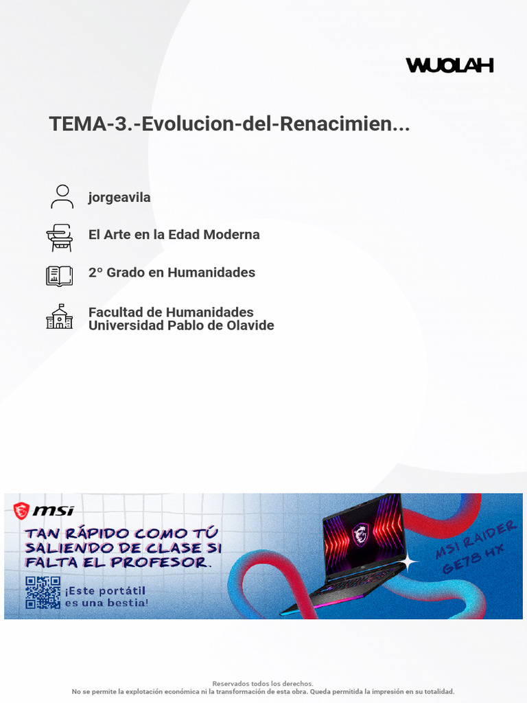wuolah-free-TEMA-3.-Evolucion-del-Renacimiento-en-Espana | PDF | Renacimiento | España