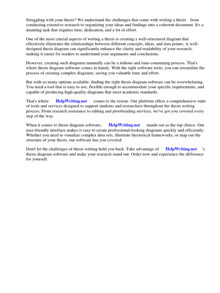 Thesis Diagram Software | Download Free PDF | Methodology | Thesis