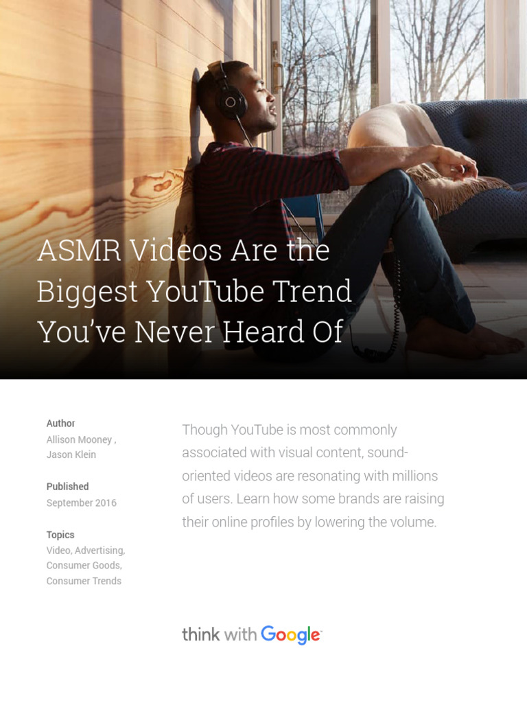 google analytics asmr | PDF | You Tube